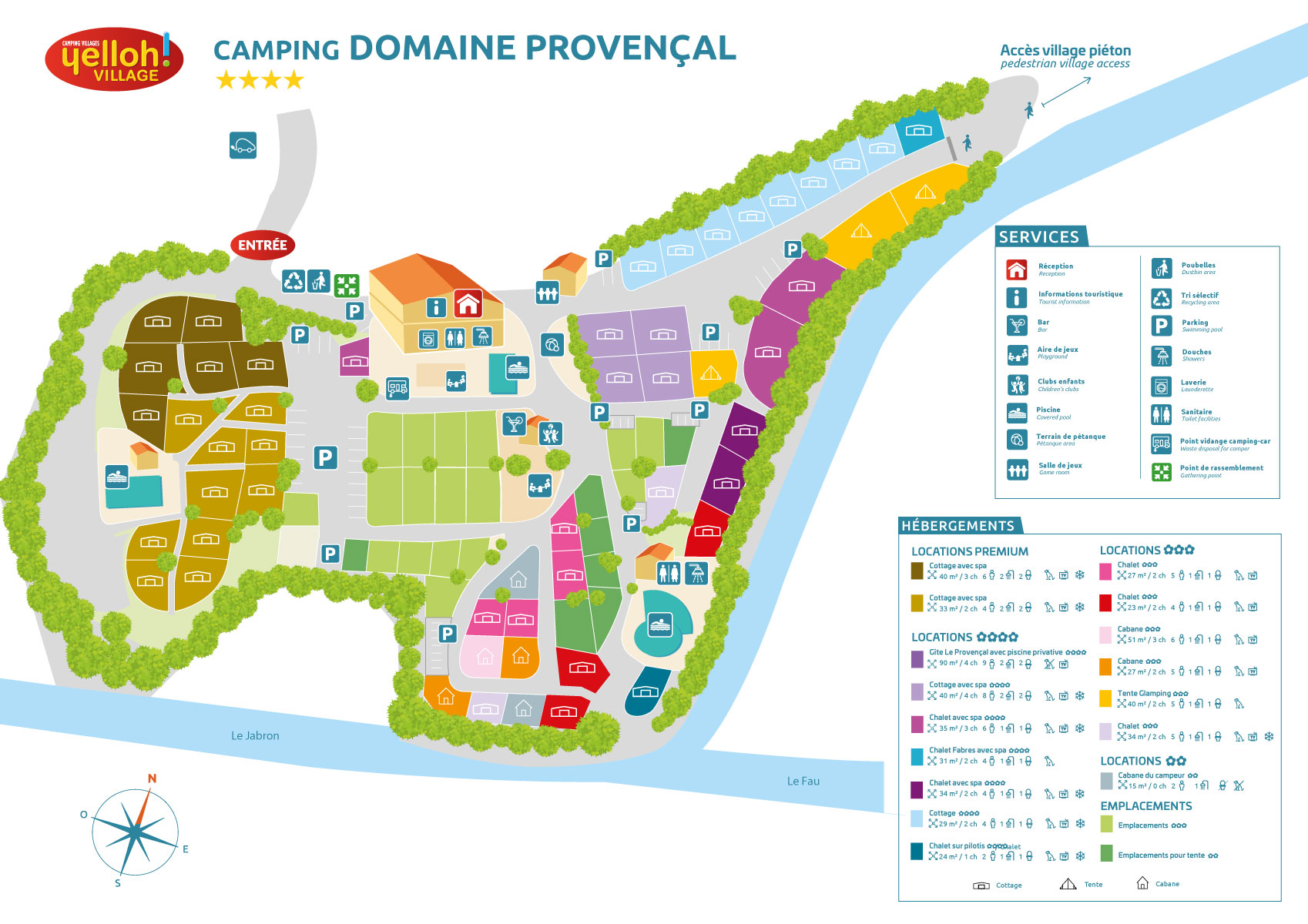 Camping Domaine Provençal, camping Rhône-Alpes 4 étoiles